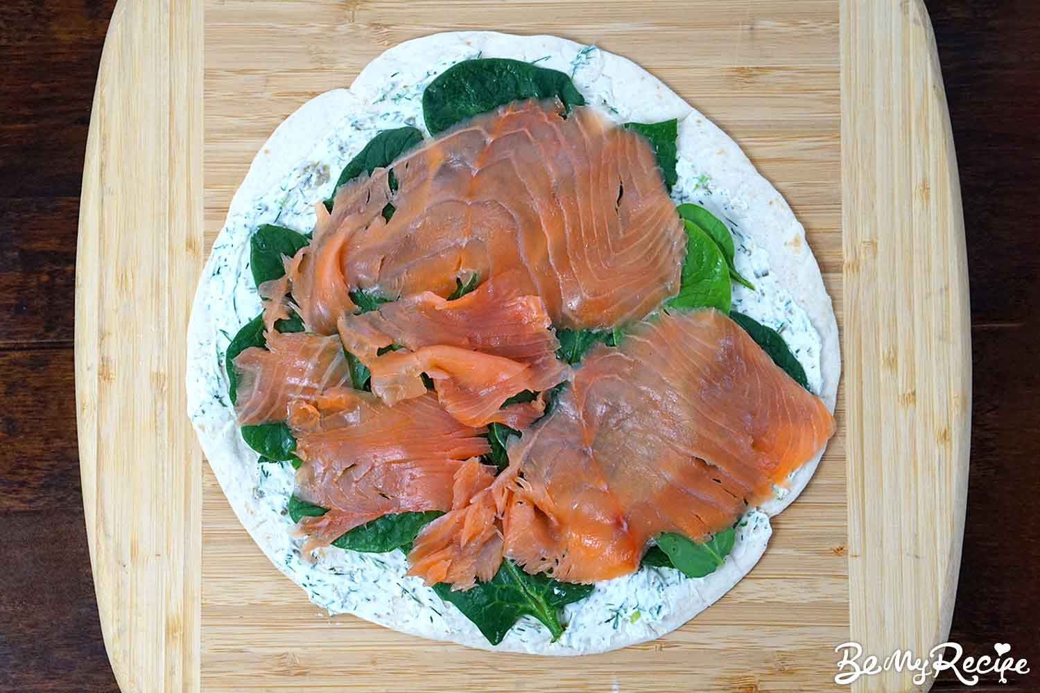 Smoked Salmon Tortilla Roll-Ups (with Herb Cream Cheese, Lemon, Capers ...